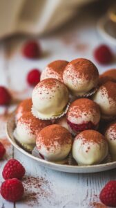 Decadent Raspberry White Chocolate Truffles Recipe - The Kitchen Everything